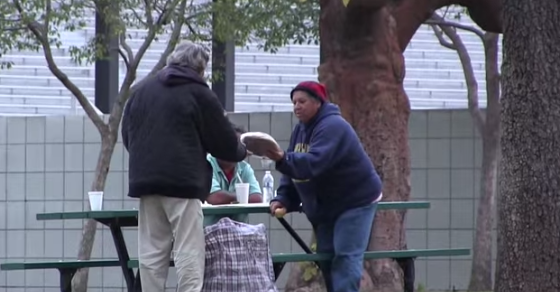 This Homeless Man was Given $100 and Secretly Filmed to See How He ...