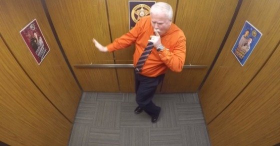 Need a Smile Today? Watch This Cop's Retirement Dance—in an Elevator
