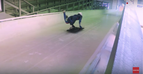 What's It Like to Race Head-First on a Sled at 90 Miles Per Hour?