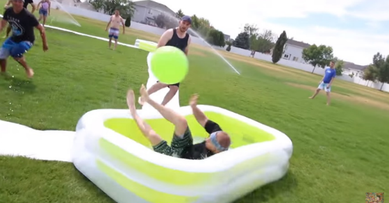 This Kickball Match was Made Epic with a Slip 'n' Slide Set Up