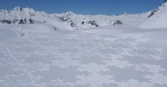 This Artist Uses Snowshoes to Create Stunning Natural Murals