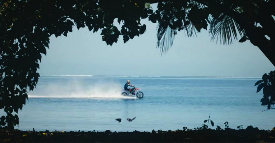 Is Surfing Waves Impossible on a Dirt Bike? Not Anymore